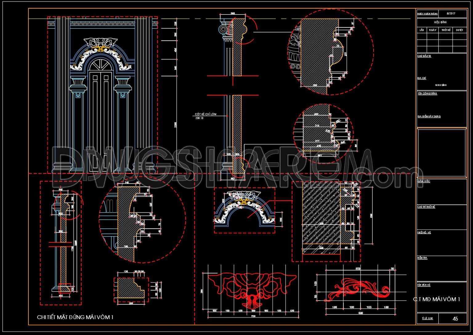 133.Classical Architectural details Blocks free download