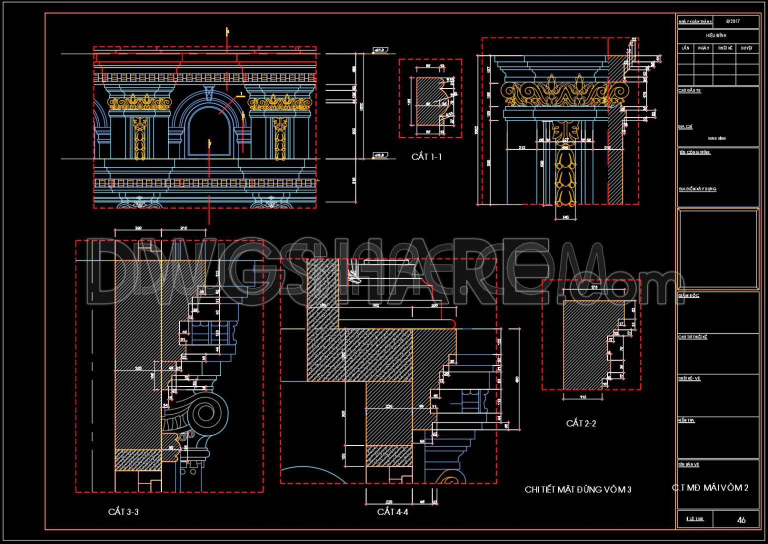 133.Classical Architectural details Blocks free download