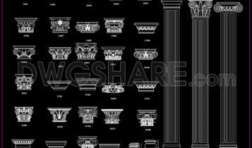 45.Autocad column details Blocks free download