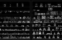 99.Shoe Storage Cabinet Cad Blocks free download