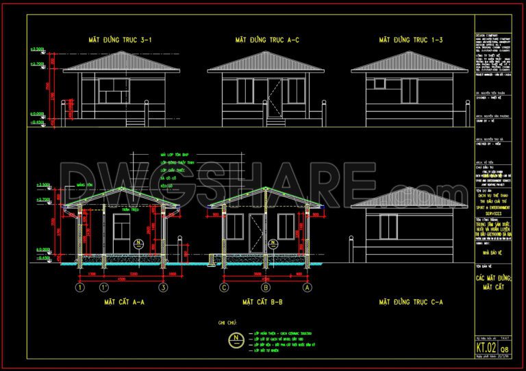01.Autocad Drawings Of Guard house For Download