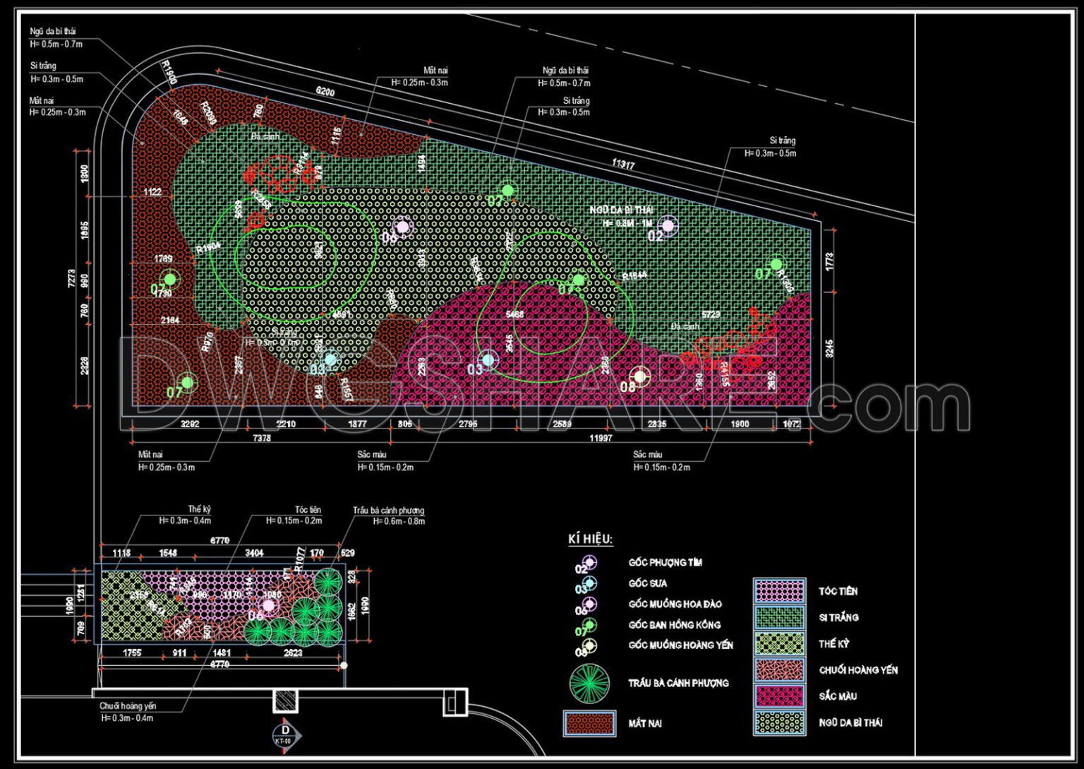 109.Autocad Drawings Of Landscaping for urban spaces For Download