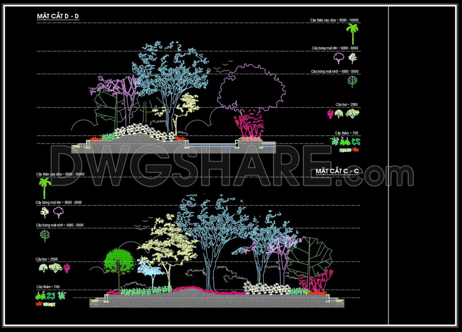 109.Autocad Drawings Of Landscaping for urban spaces For Download