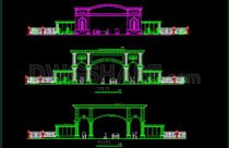 138.Detailed drawings of decorative patterns and moldings in CAD format