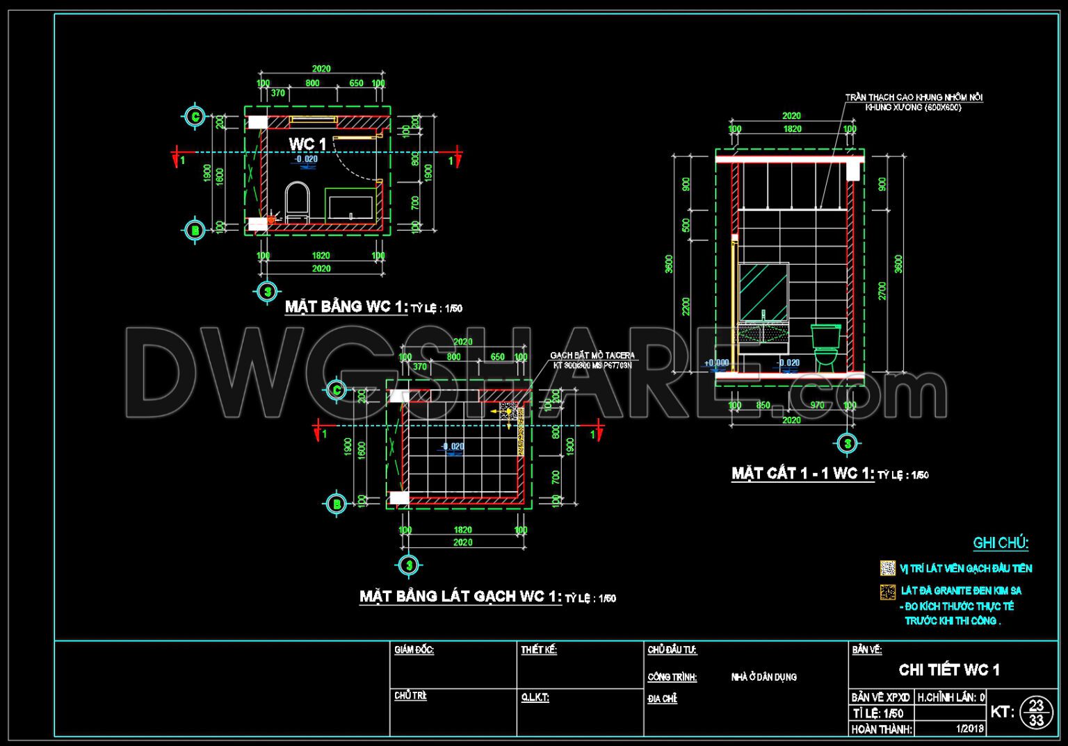 119.WC Layout Plan and elevations details AutoCAD drawing download