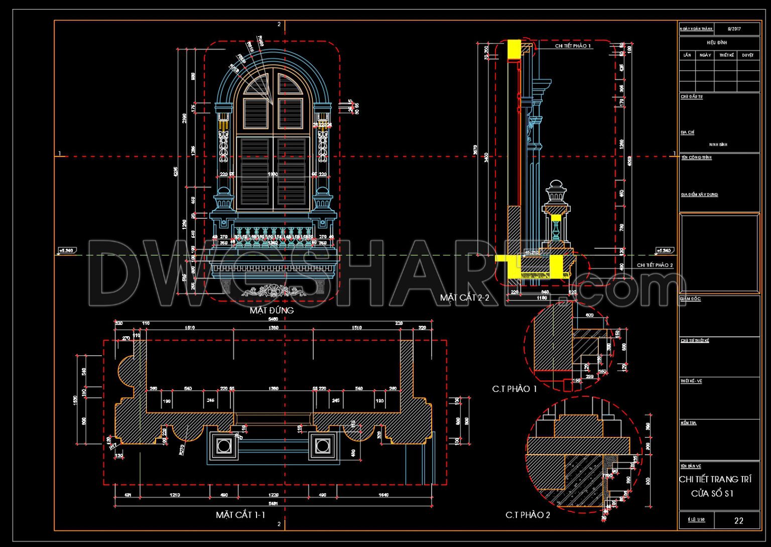 142.Free download of detailed autocad architectural drawings of column ...