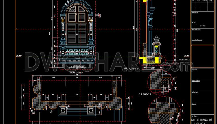 142.Free download of detailed autocad architectural drawings of column ...