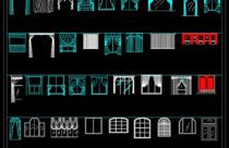 118.Arch Window CAD Blocks Elevation Design Free Download
