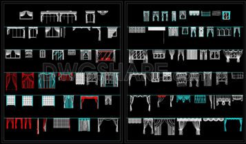 Curtain Archives - Free Cad Blocks, download DWG models for architects ...