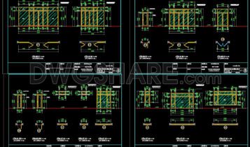 Heliport Layout Plan and Sections Details Autocad Drawing DWG