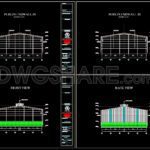 47.Autocad Drawings Of Steel Factory Plan and Elevation For Download ...