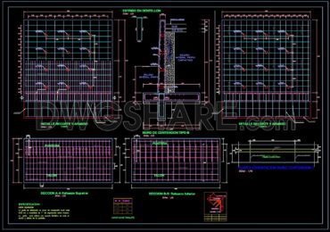 78.Autocad Drawings Of Retaining Wall Concrete Reinforcement Details ...