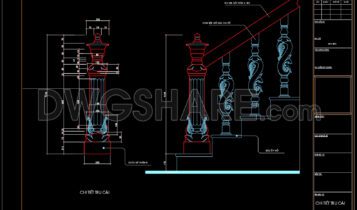 280. Ornate Dining Table Elevation and Chair Detail AutoCAD