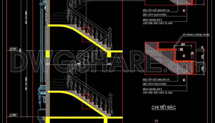 96.Detailed drawings of stairs in autocad file - Free Cad Blocks ...