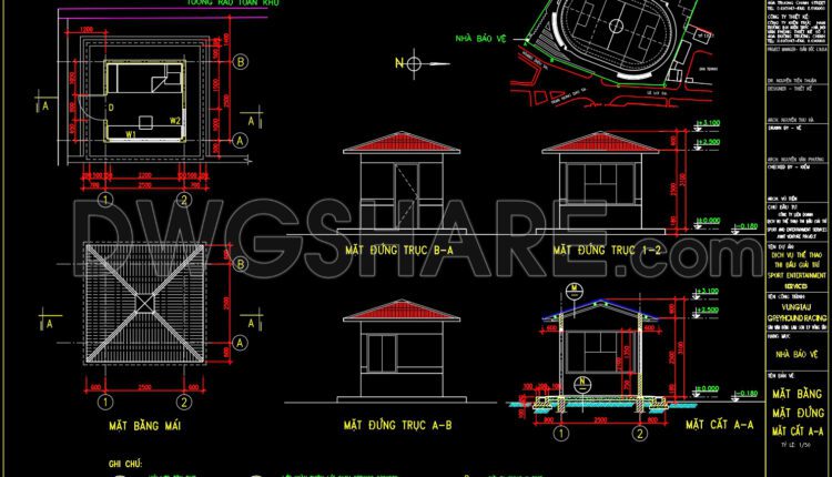 03.Autocad Drawings Of Guard house For Download - Free Cad Blocks ...