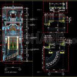 149.Detailed AutoCAD drawings of vertical facades in classical ...