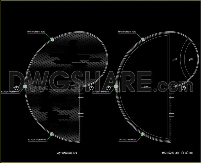 15.Autocad Drawings Of Swimming Pool Details For Download