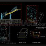 150.Detailed drawing of the foyer of the house in AutoCAD format - Free ...