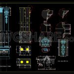 150.Detailed drawing of the foyer of the house in AutoCAD format - Free ...