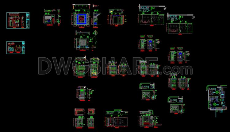 213.Display Cabinets Cad Blocks free download - Free Cad Blocks ...