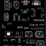 215.CAD Blocks Furniture for Living room - Free Cad Blocks, download ...