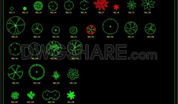 Trees Plants CAD Blocks