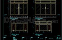 334. Download CAD blocks of various kitchen island floor plans
