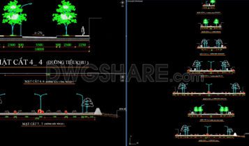 40.Cad File of Road and Pedestrian Underpass Plan Profile, Cross ...