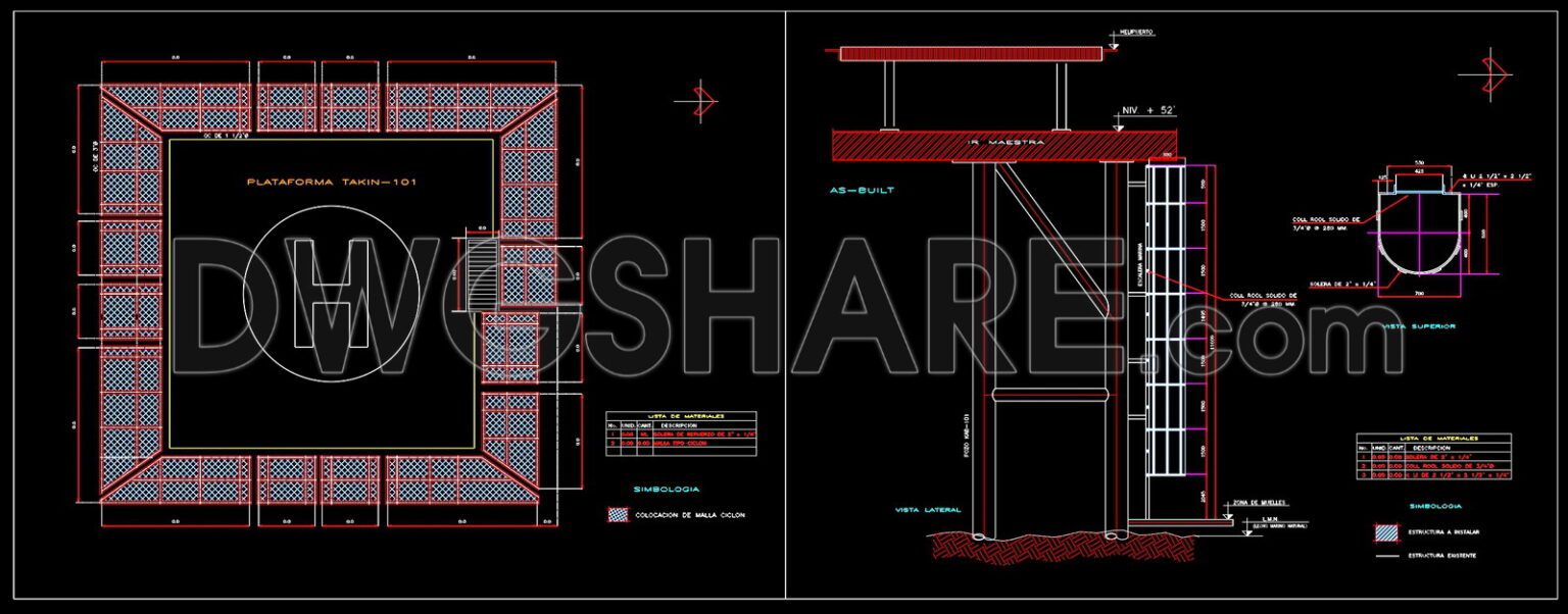 69.Autocad Drawings Of Heliport Design For Download