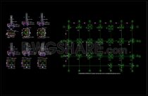 20. Free Download of Wedding Dress and Floral Decoration CAD Blocks