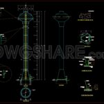 80.Autocad Drawings Of Water Tower Elevation And Foundation Structure ...
