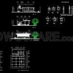 Autocad Drawings Of 1-Story Coffee Plans, Elevations And Sections For ...