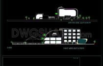 50.Multi Level Parking Cars Plan and Elevations CAD