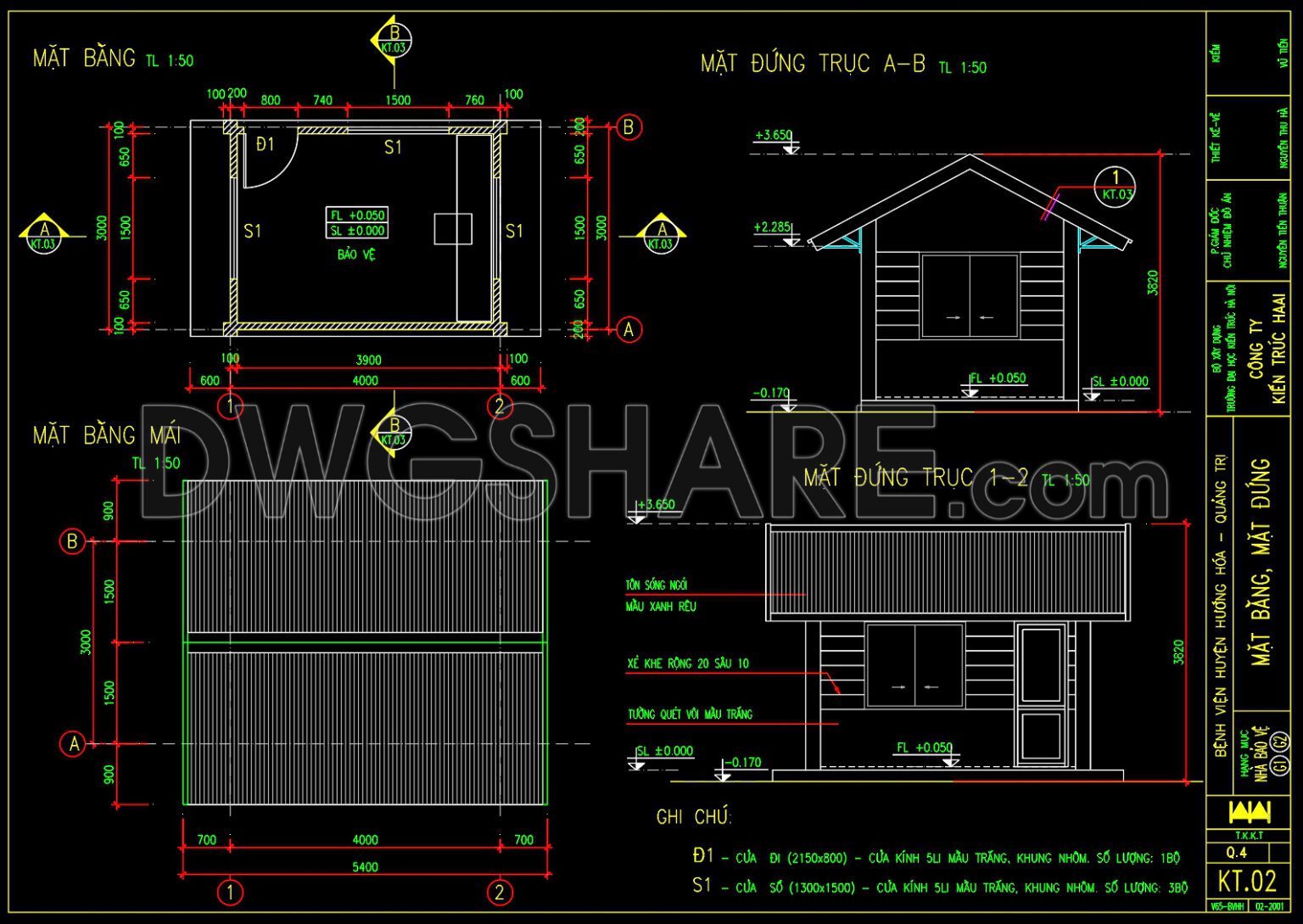 05.Autocad Drawings Of Guard house For Download