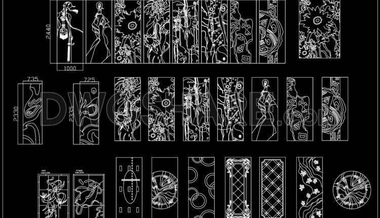 127.Decorative pattern free download - Free Cad Blocks, download DWG ...