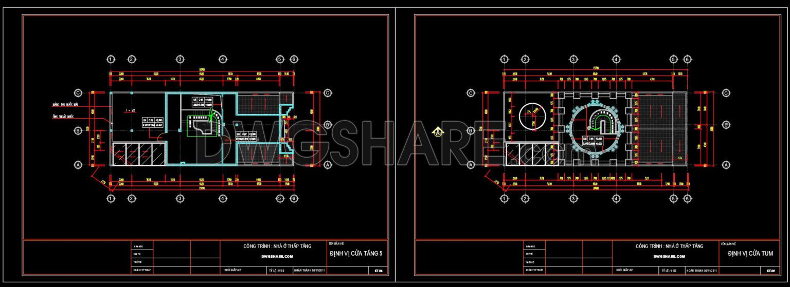 129.Autocad House Plan Free DWG Drawing Download 165m2