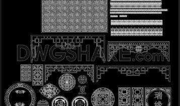 137.Autocad Drawing Of Cornices and molding For Download