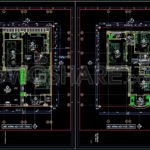 132.Autocad House Plan Free DWG Drawing Download 11.6m x 16m - Free Cad ...