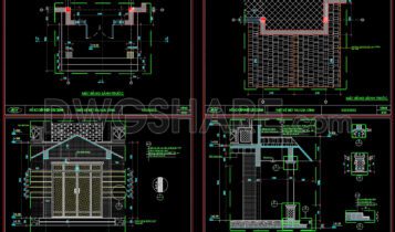 164.Autocad drawing of the roof gutter drainage detail available for ...