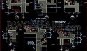 138.Detailed drawings of decorative patterns and moldings in CAD format