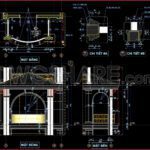 165.Autocad drawings of the detailed vertical face of a balcony ...