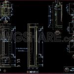 170.Detailed Drawings Of Up and Down Stairs, Balcony, Door In Autocad ...