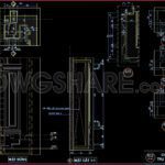 170.Detailed Drawings Of Up and Down Stairs, Balcony, Door In Autocad ...