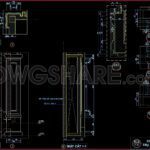 170.Detailed Drawings Of Up and Down Stairs, Balcony, Door In Autocad ...