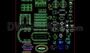 12. Free CAD Drawing Modern Sectional Sofa