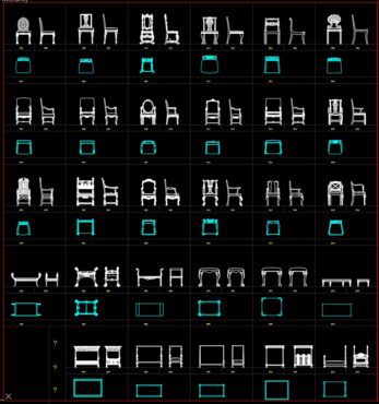 224.Free Chinese Furniture Blocks