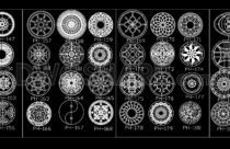 47. Free Download North Arrow & Compass Rose CAD Blocks