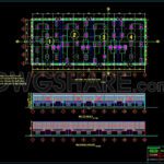 48.Autocad Drawings Of Steel Factory Plan, Sections and Elevation For ...