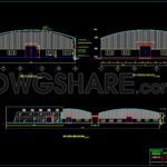 48.Autocad Drawings Of Steel Factory Plan, Sections and Elevation For ...