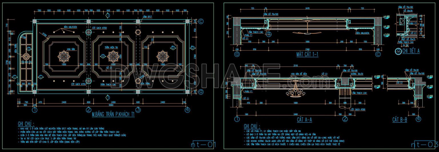 54.Autocad Drawings Of Ceiling Detail For Download